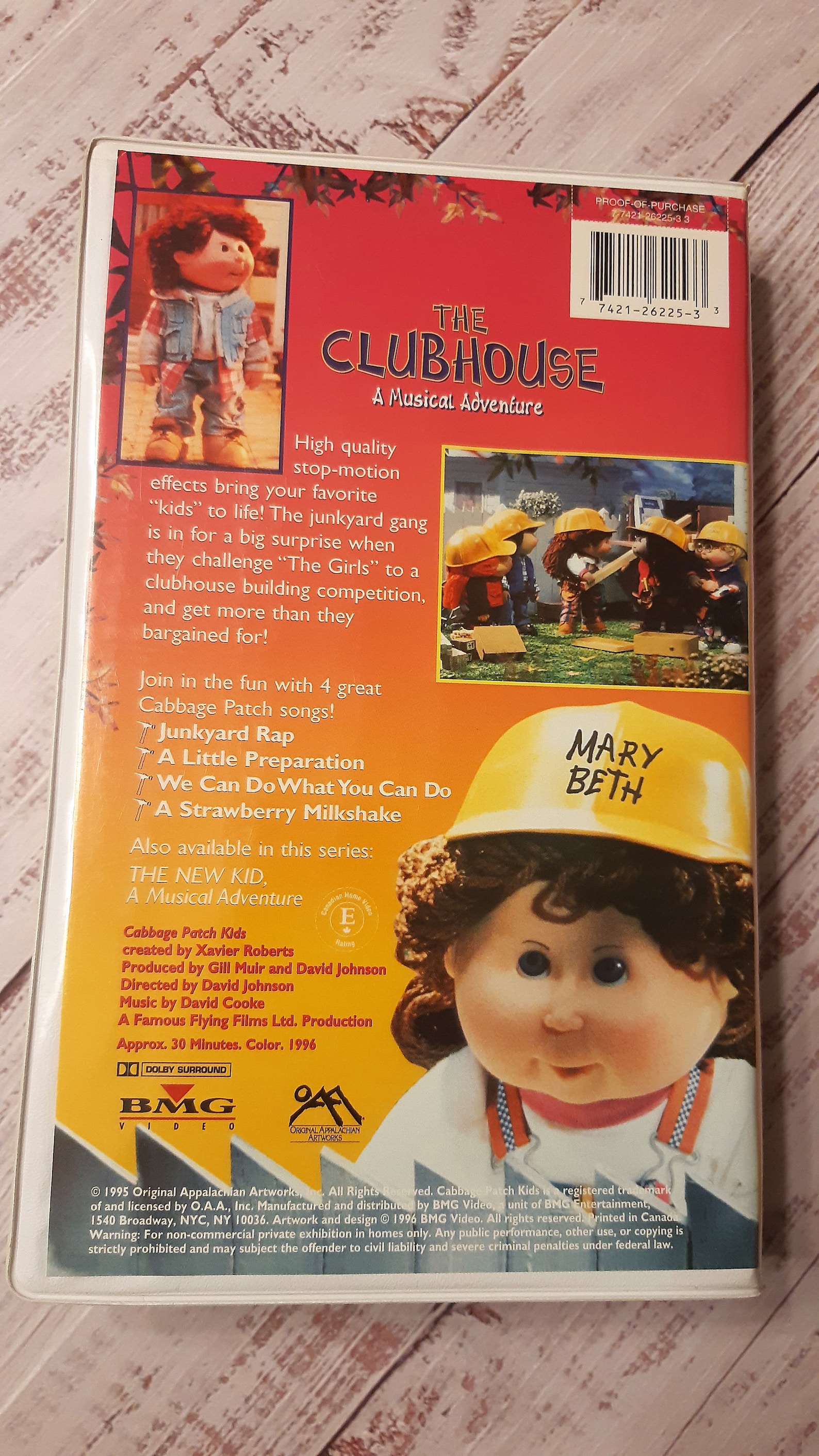 Cabbage Patch Kids the Clubhouse Vintage VHS Musical Adventure 1996 ...