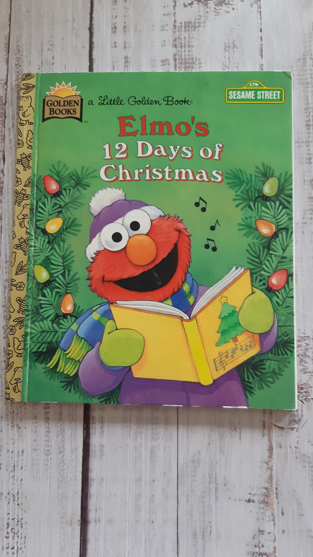 Elmo's 12 Days of Christmas Little Golden Book/ Vintage Sesame Street ...