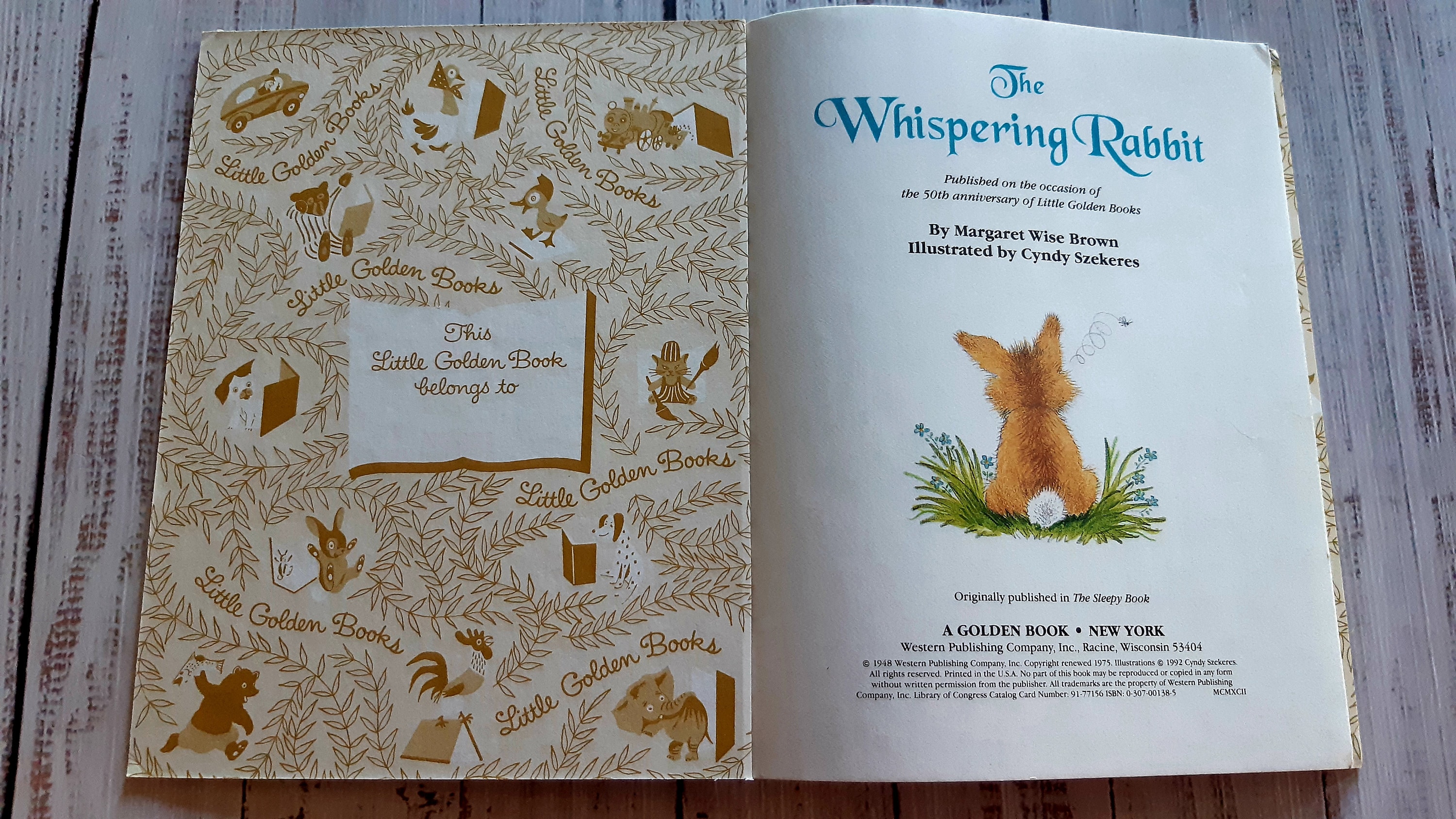 The Whispering Rabbit Little Golden Book / Little Golden - Etsy