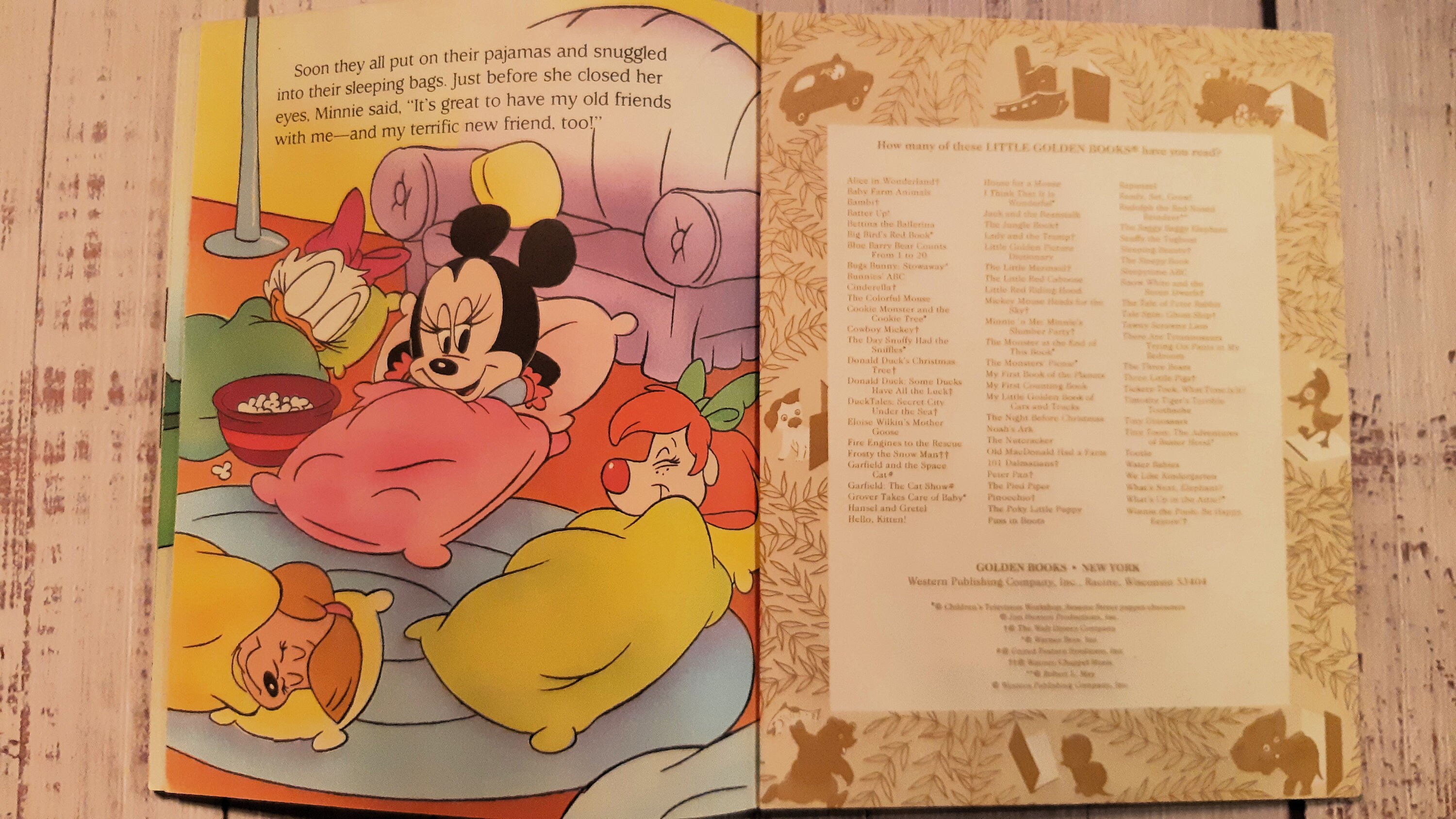 Minnie Mouse Little Golden Book/ Walt Disney Vintage Mickey Book ...