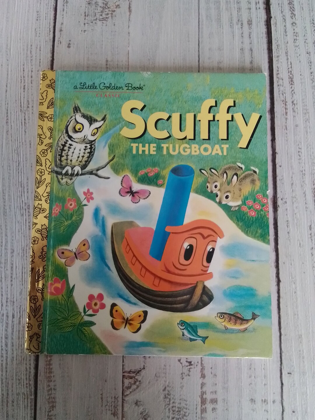 Scuffy the Tugboat Little Golden Book/ Vintage 1983 Golden Book ...