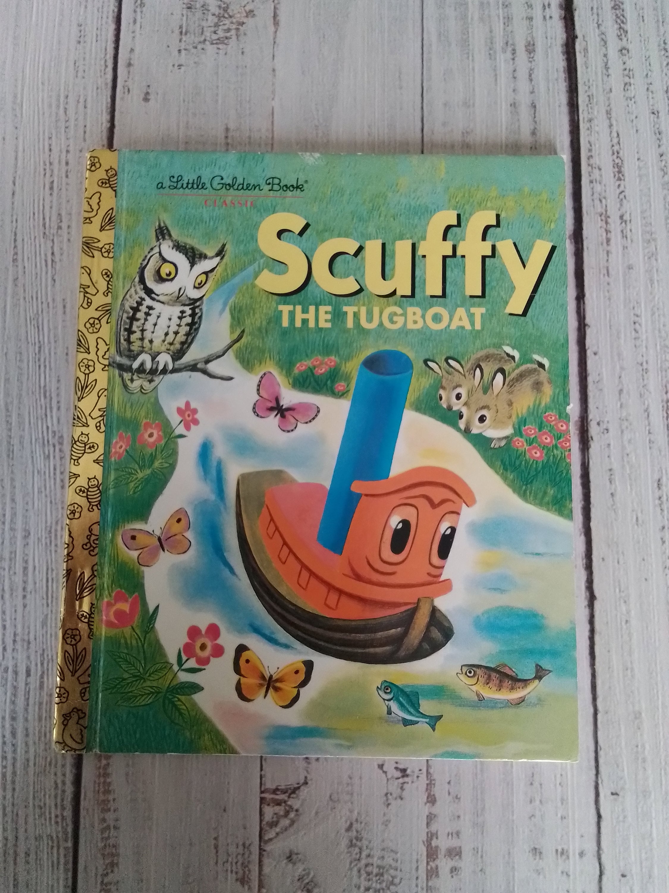 Scuffy the Tugboat Little Golden Book/ Vintage 1983 Golden Book ...
