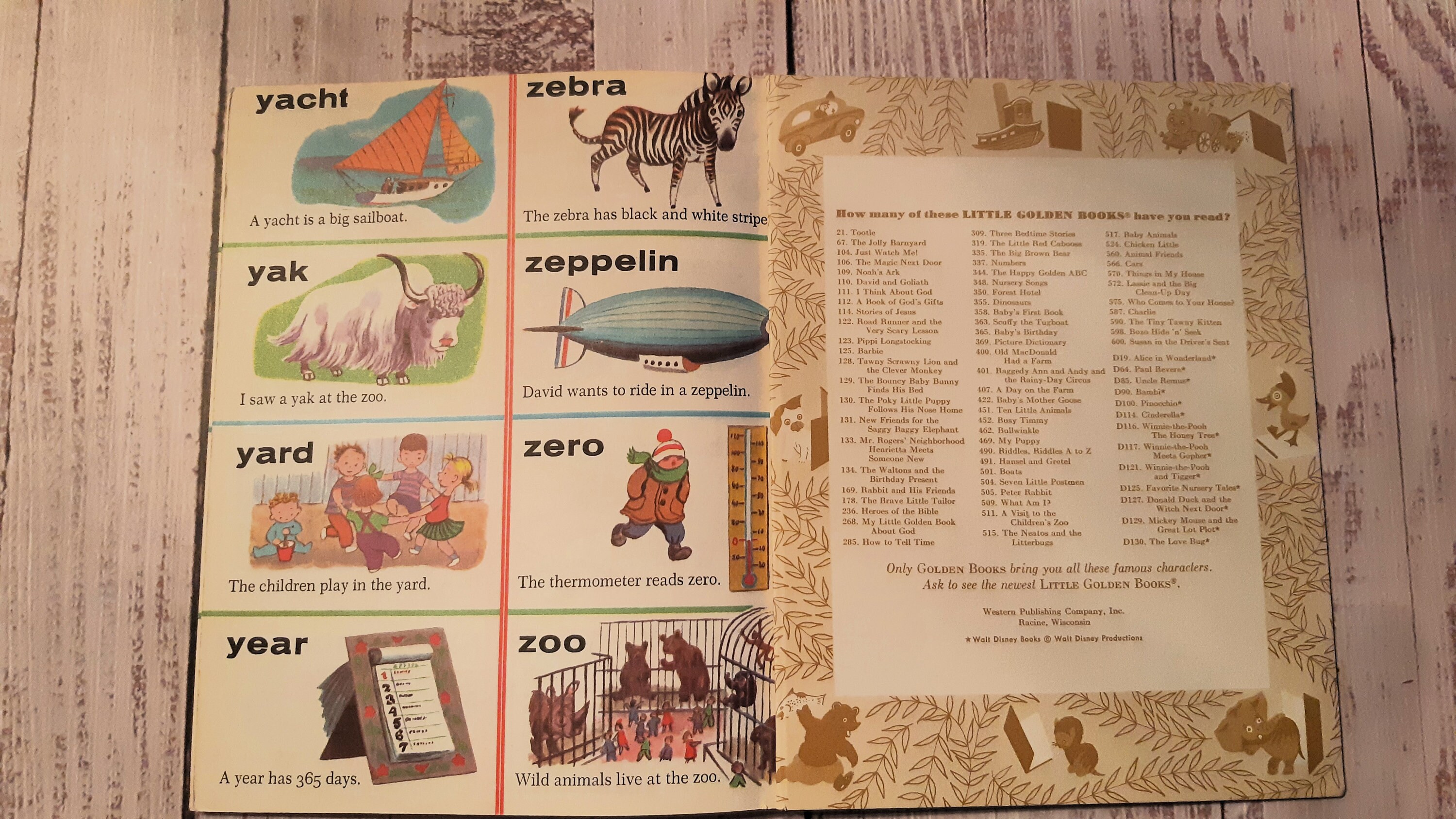 Vintage Little Golden Picture Dictionary Book 1977/ Vintage Dictionary ...