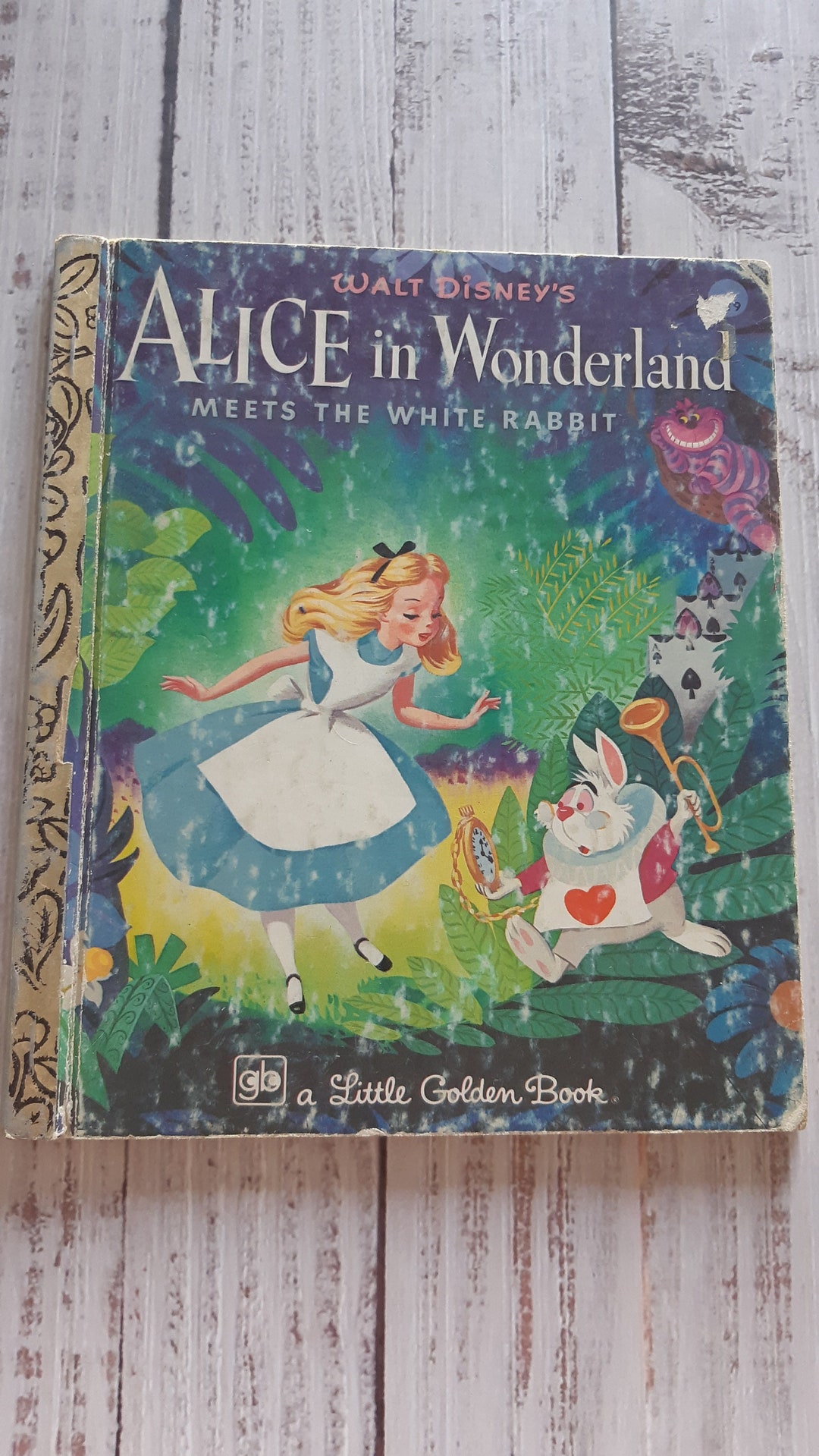 Alice in Wonderland Little Golden Book/ Alice Wonderland Disney Vintage ...