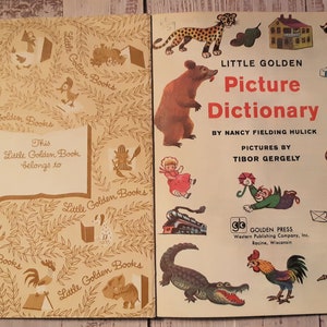 Vintage Little Golden Picture Dictionary Book 1977/ Vintage Dictionary ...