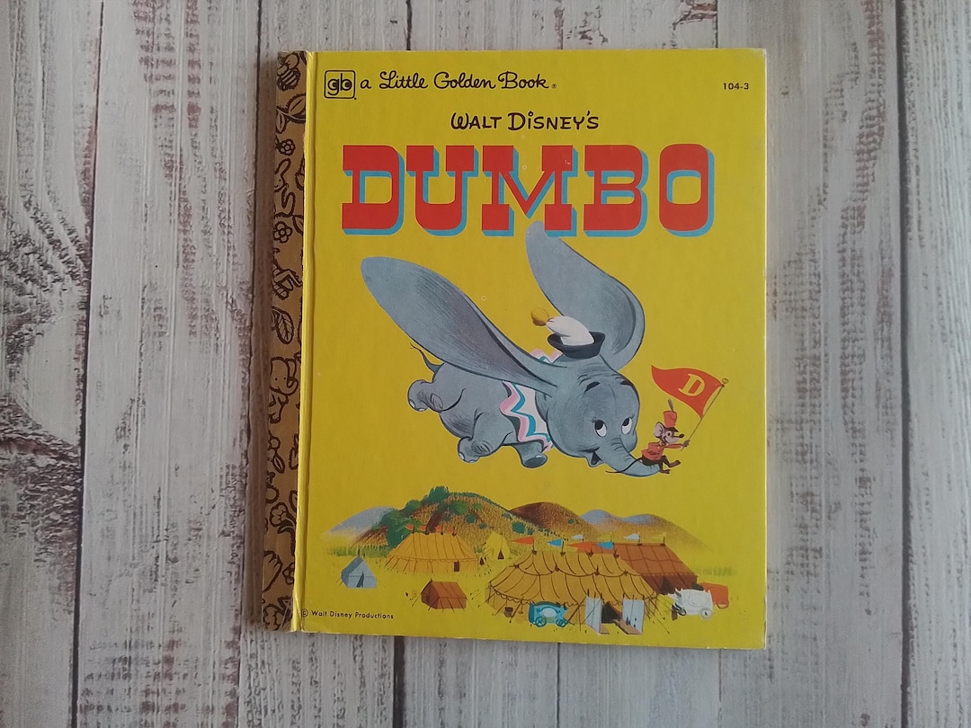 Dumbo Vintage Little Golden Book / Walt Disney Dumbo Story Book ...