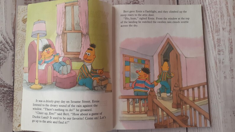 What's up in the Attic? Little Golden Book / Bert and Ernie / Vintage ...