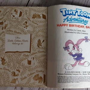 Tiny Toon Adventures Little Golden Book/ Happy Birthday Babs Book ...