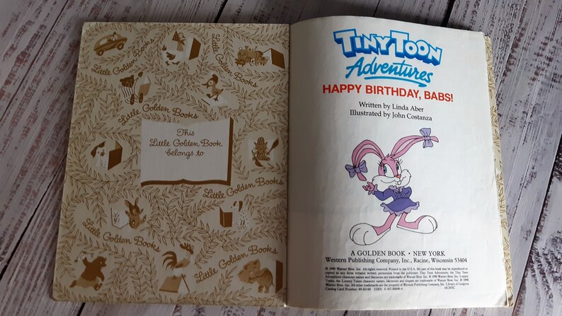 Tiny Toon Adventures Little Golden Book/ Happy Birthday Babs Book ...