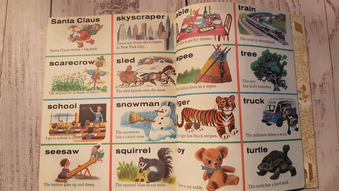 Vintage Little Golden Picture Dictionary Book 1977/ Vintage Dictionary ...