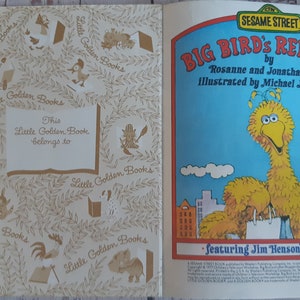 Sesame Street Big Bird's Red Book Little Golden Book / Little Golden ...