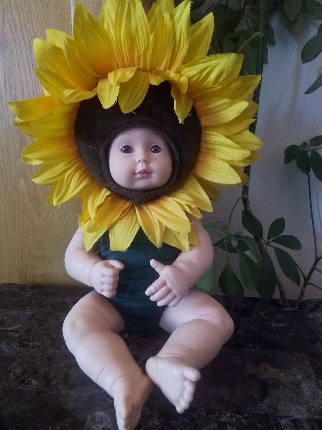 Vintage Anne Geddes Sunflower Baby Doll/ Vintage Ann Geddes Doll ...