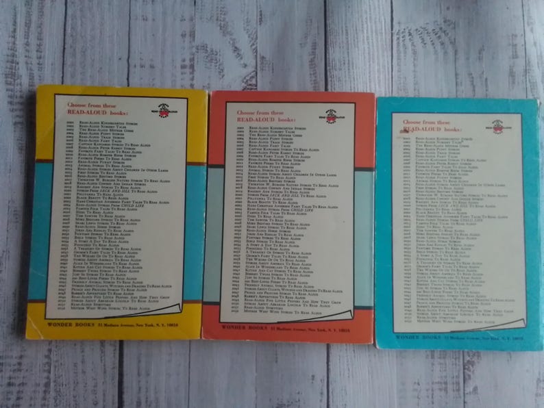 Vintage Set Read Aloud Wonder Book Paperback/ Vintage First Readers ...