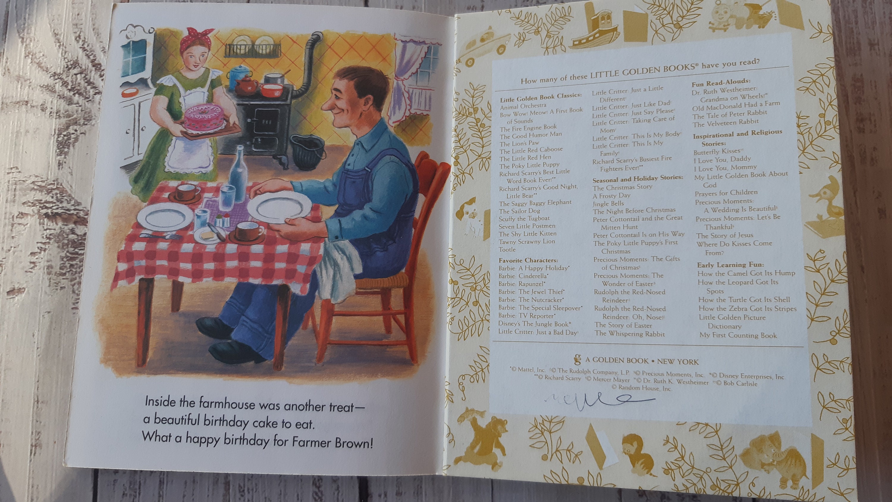 Vintage the Jolly Barnyard a Little Golden Book / Vintage Barnyard ...