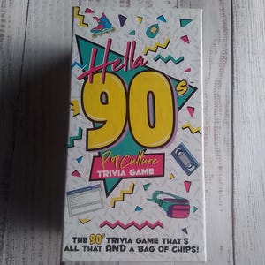 Vintage 90's Pop Culture Trivia Game / Vintage 90's Culture Party ...