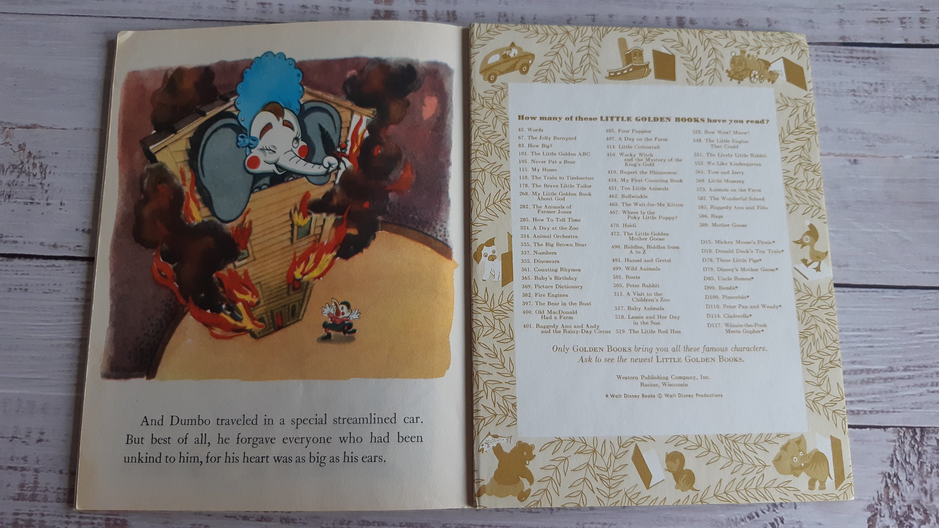 Walt Disney's Dumbo Little Golden Book / Little Golden - Etsy