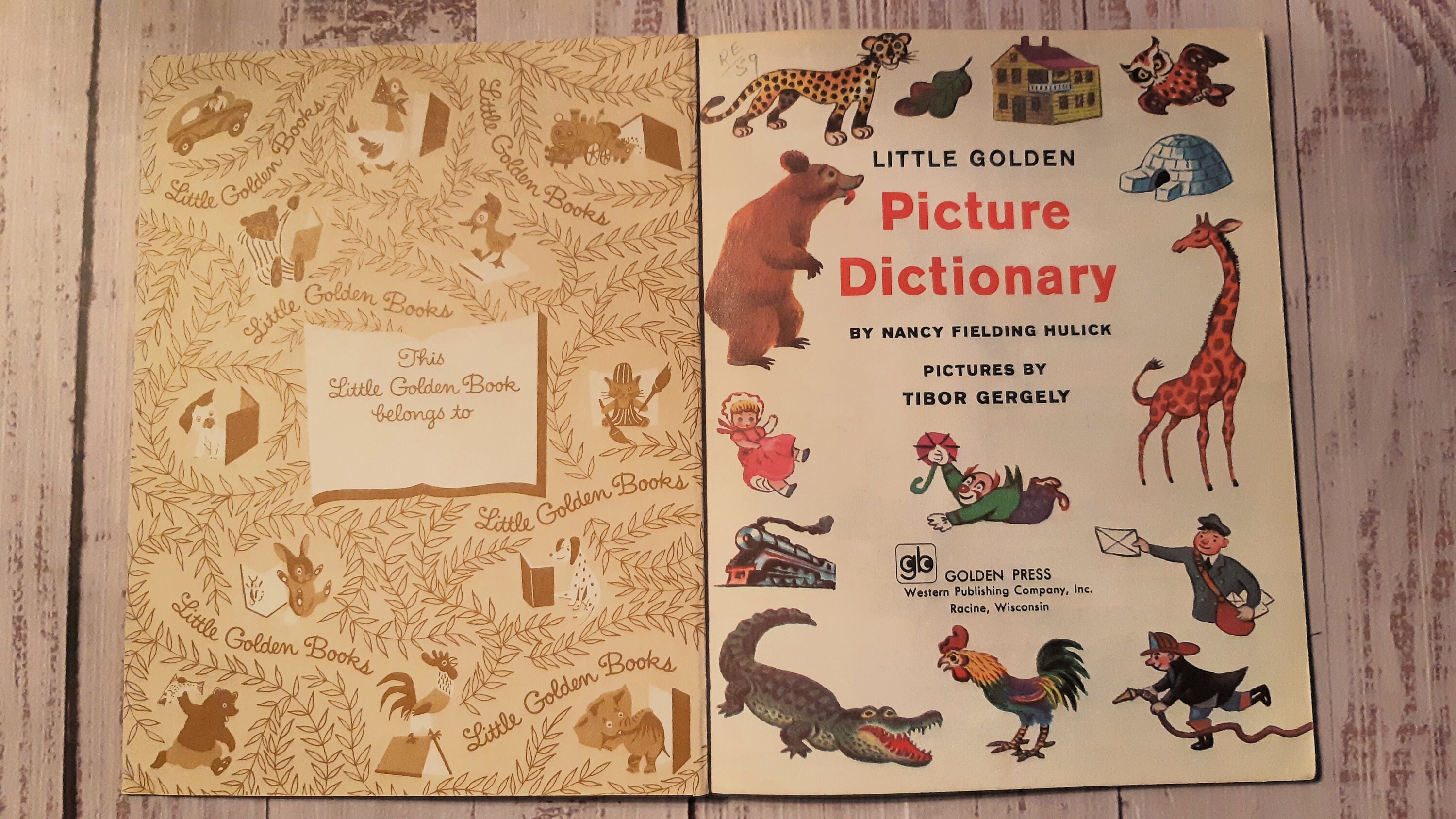 Vintage Little Golden Picture Dictionary Book 1977/ Vintage Dictionary ...