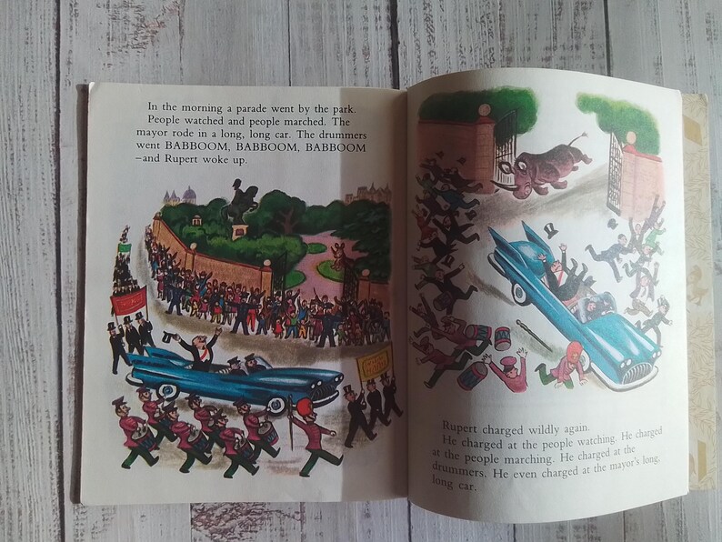 Rupert the Rhinoceros Little Golden Book / Vintage Rhino Book ...