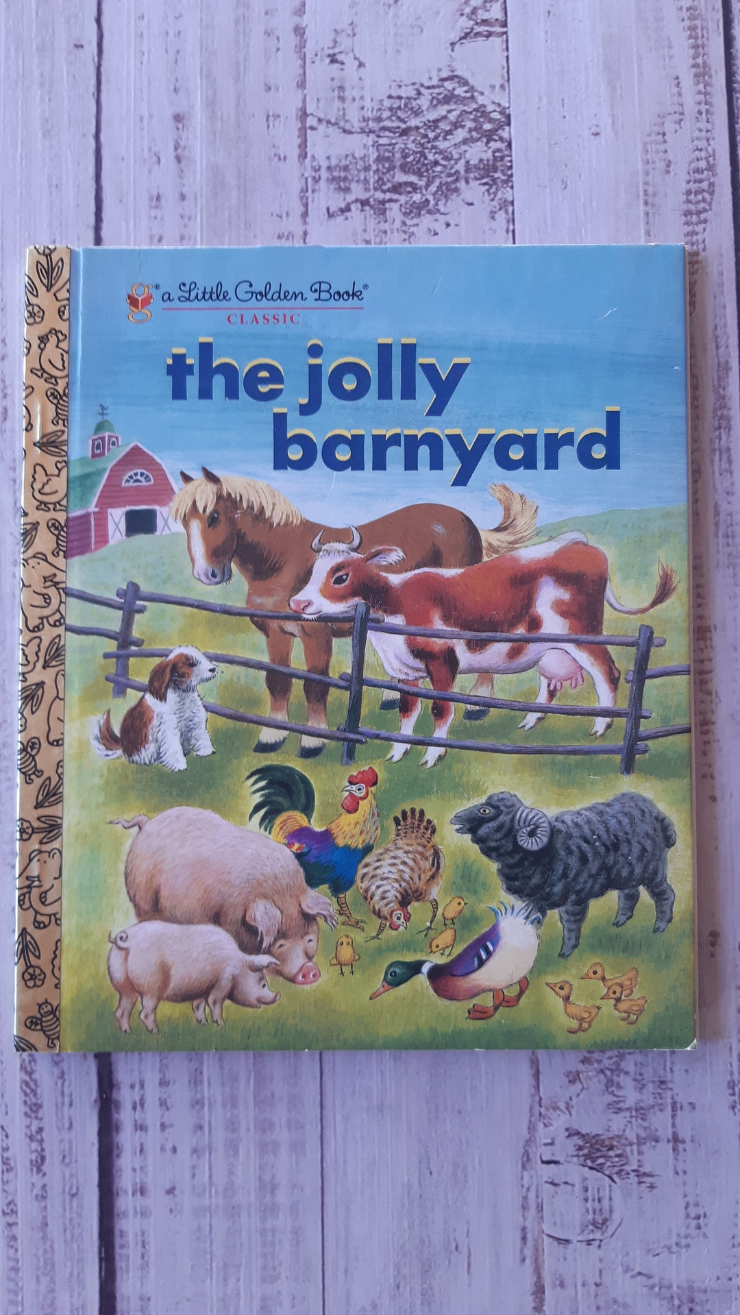 Vintage the Jolly Barnyard a Little Golden Book / Vintage Barnyard ...