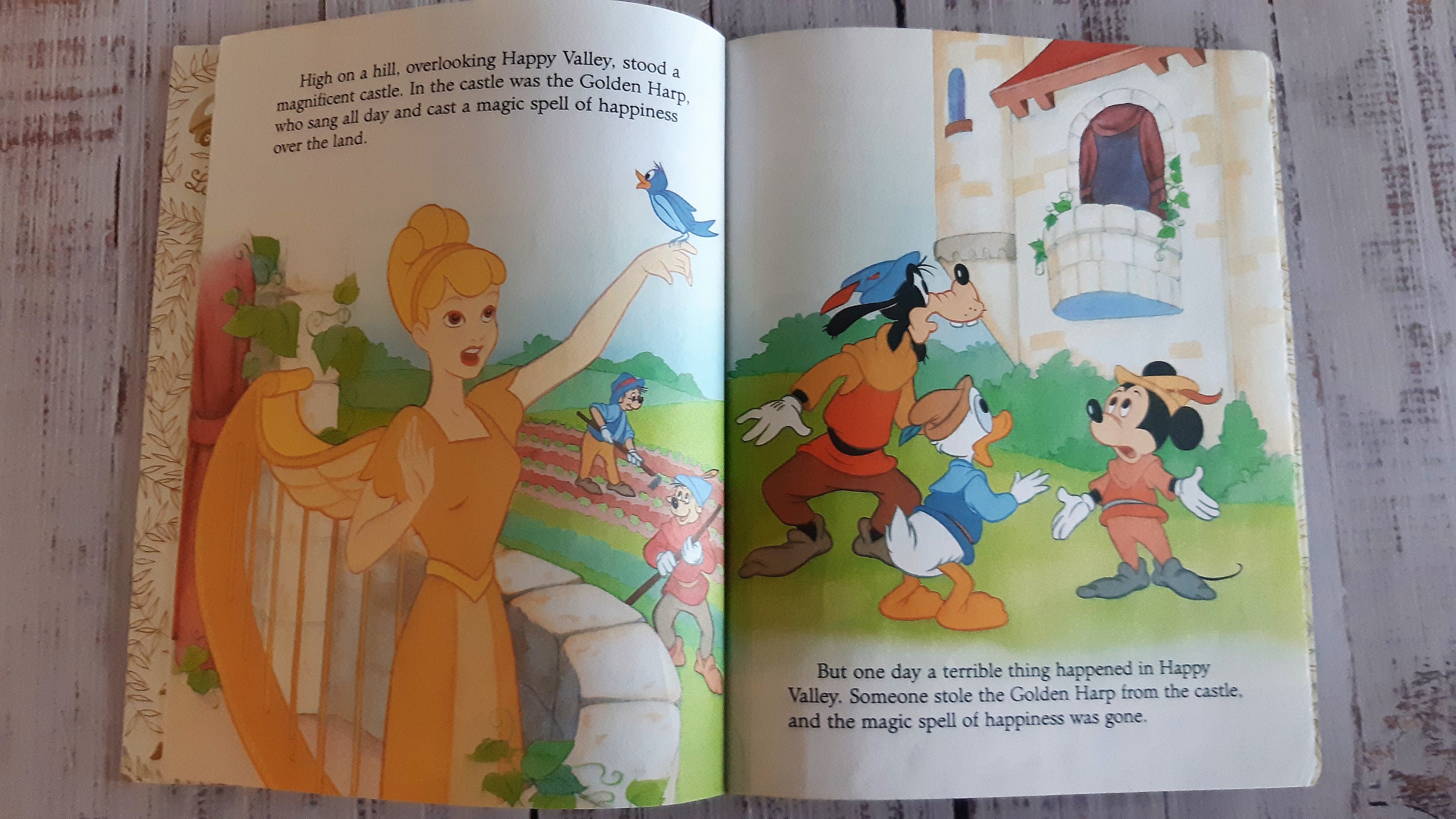 Walt Disney Mickey and the Beanstalk Little Golden Book/ Vintage 1988 ...