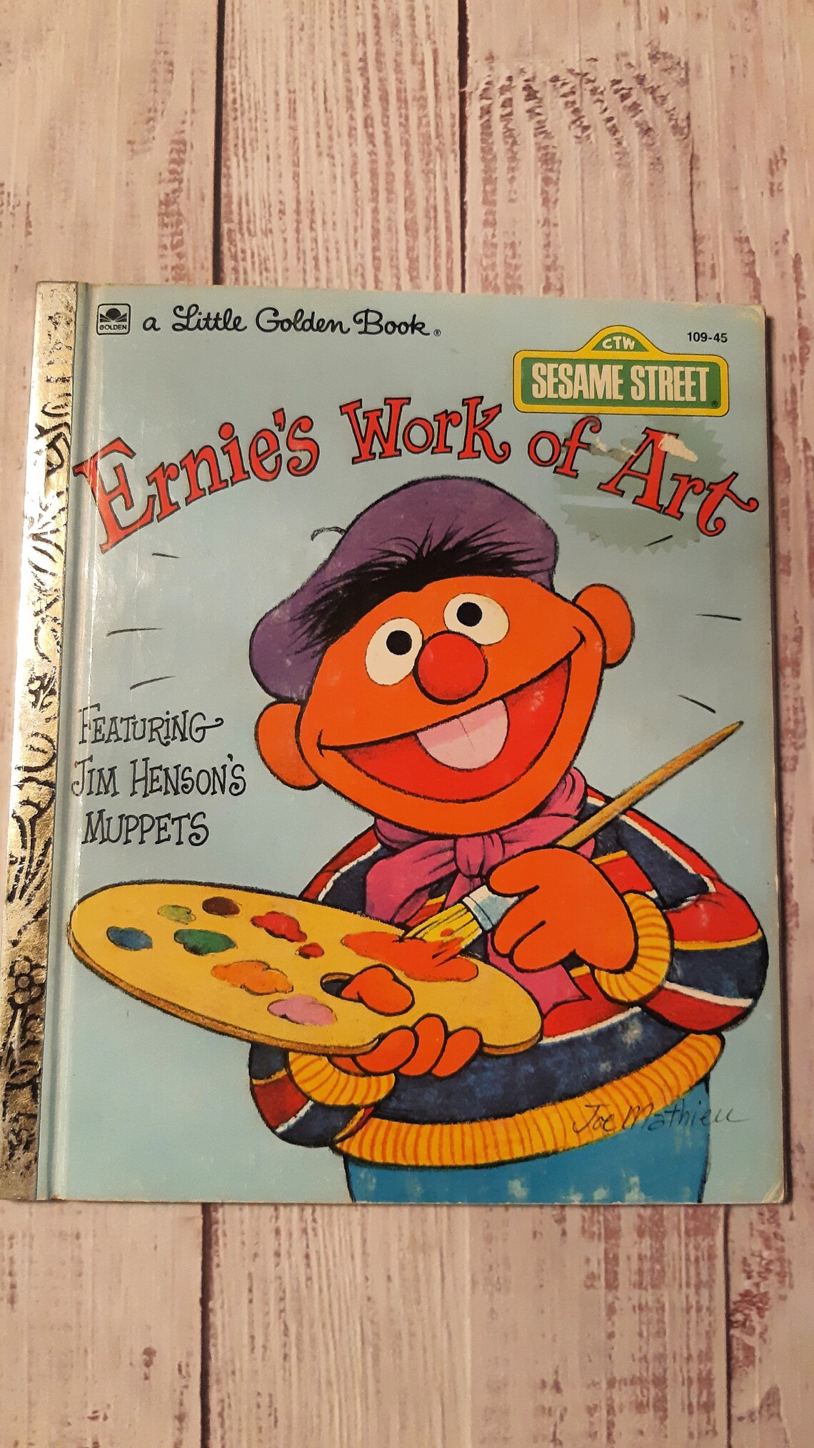 Ernie's Work of Art Little Golden Book Vintage 1979/ - Etsy