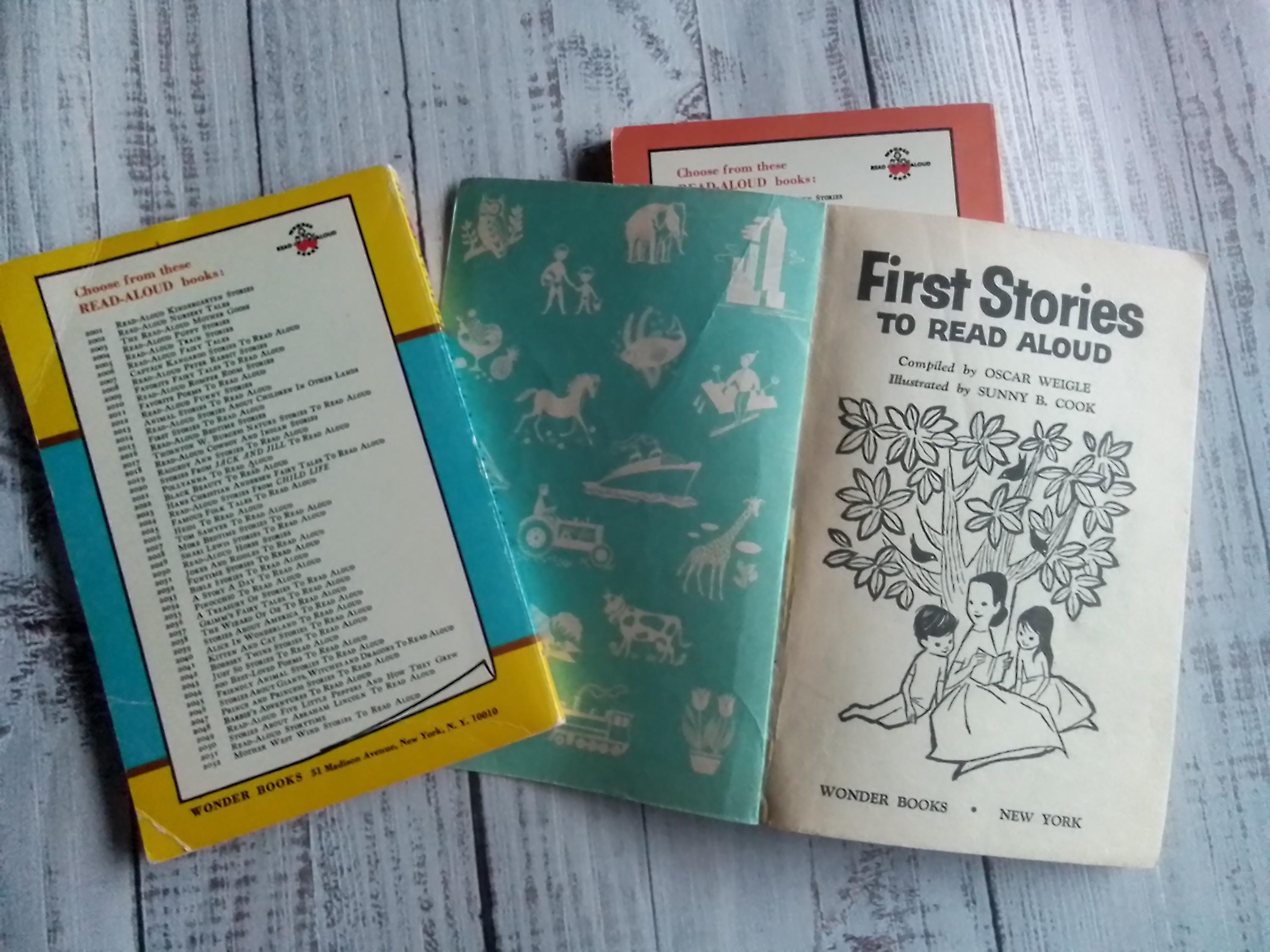 Vintage Set Read Aloud Wonder Book Paperback/ Vintage First Readers ...