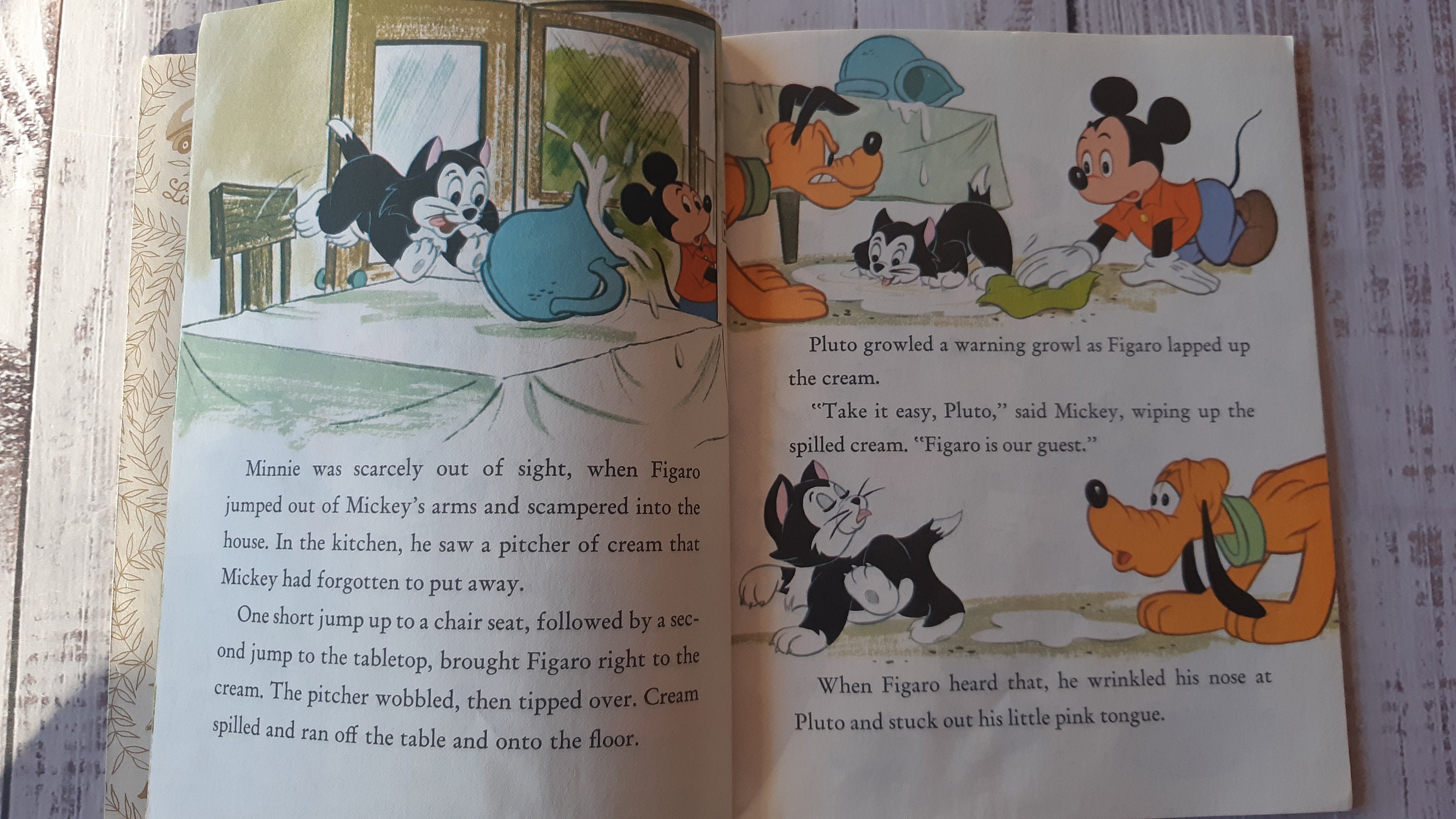 Vintage Walt Disney Mickey Mouse the Kitten Sitters Little Golden Book ...