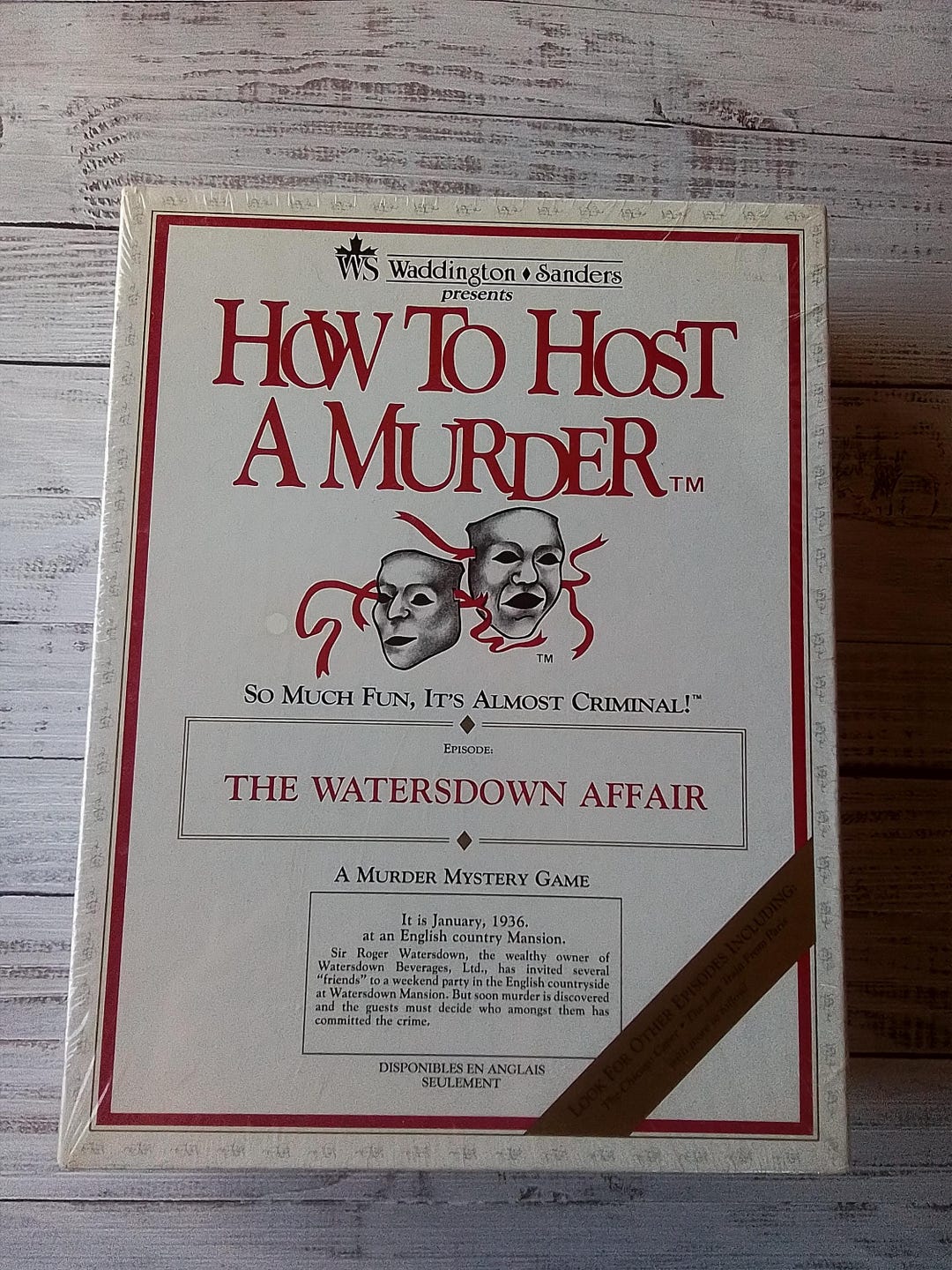 Vintage How to Host a Murder Board Game Sealed/ Vintage 1985 How to ...