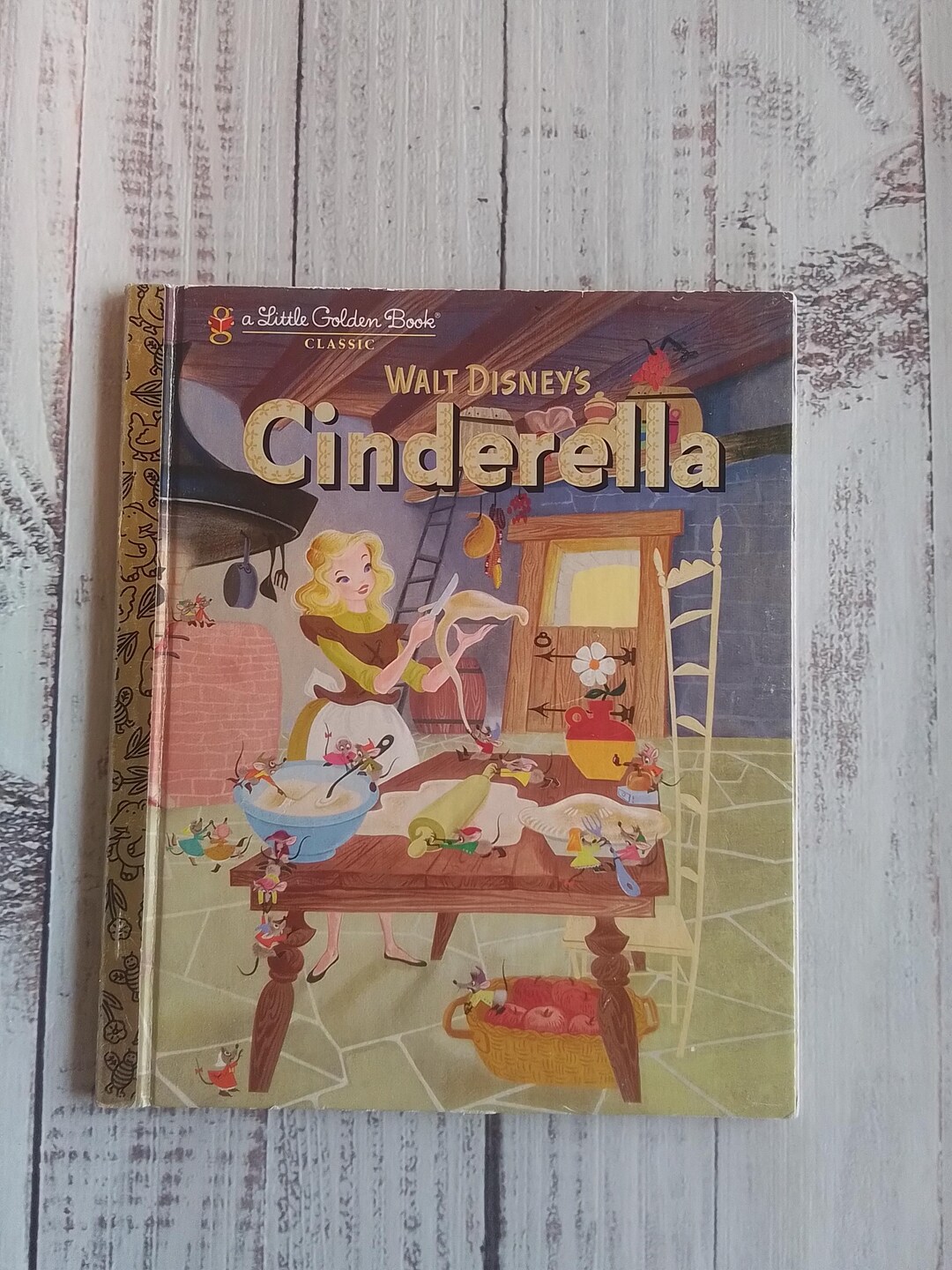 Vintage 1950 Walt Disney Cinderella Hardcover Children's Book/ First ...