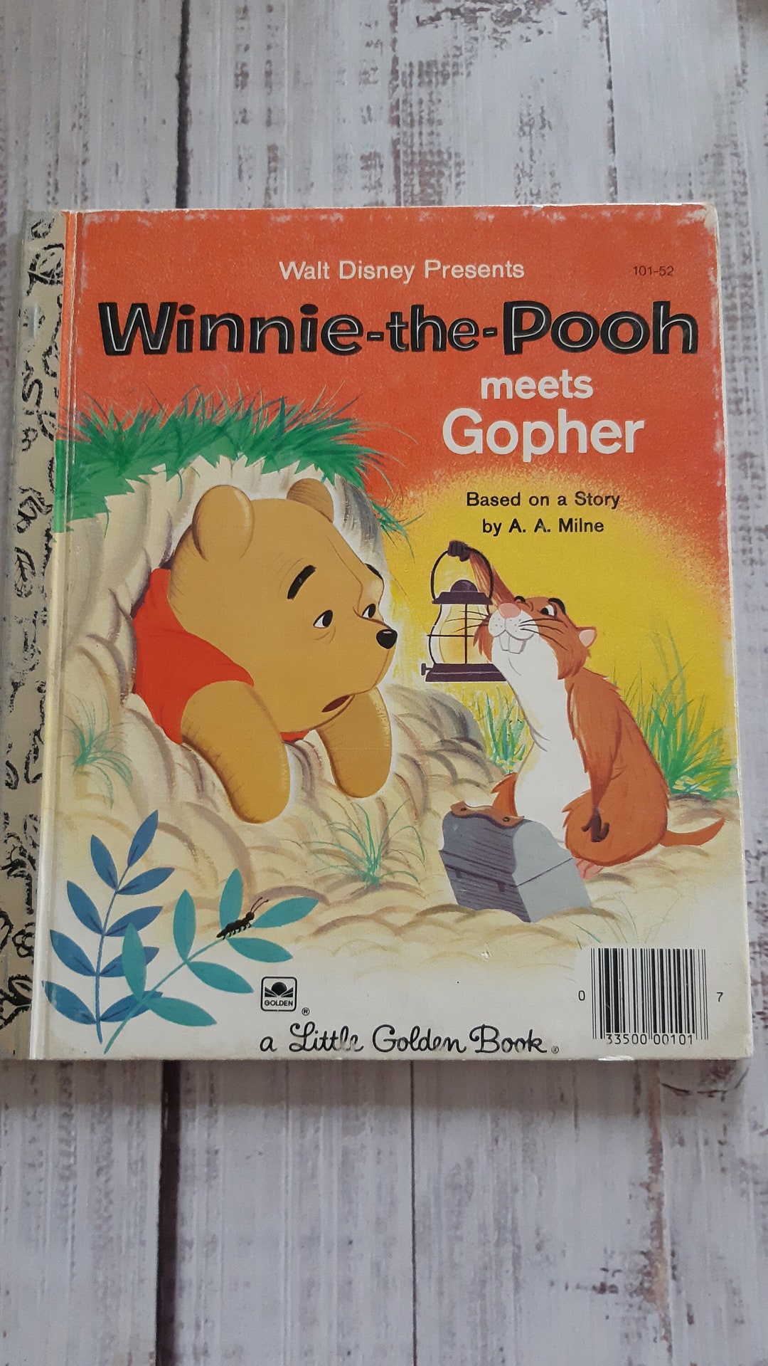 Winnie the Pooh Meets Gopher a Little Golden Book/ 1965 Golden - Etsy
