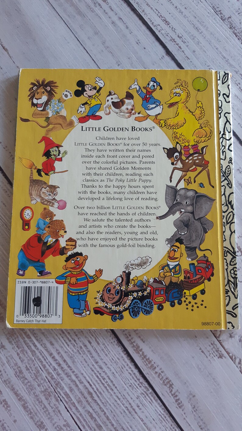 Barney Catch That Hat Little Golden Book / Little Golden Hardcover Book ...