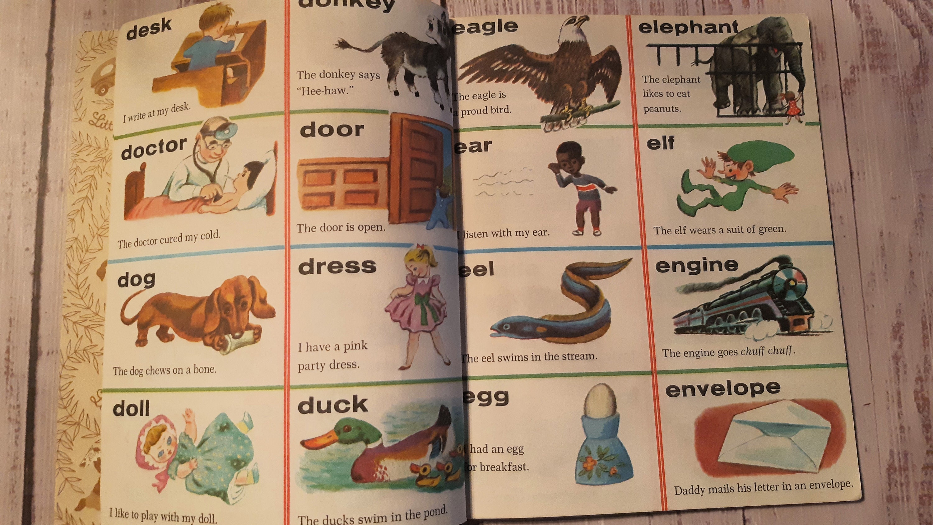 Vintage Little Golden Picture Dictionary Book 1977/ Vintage Dictionary ...