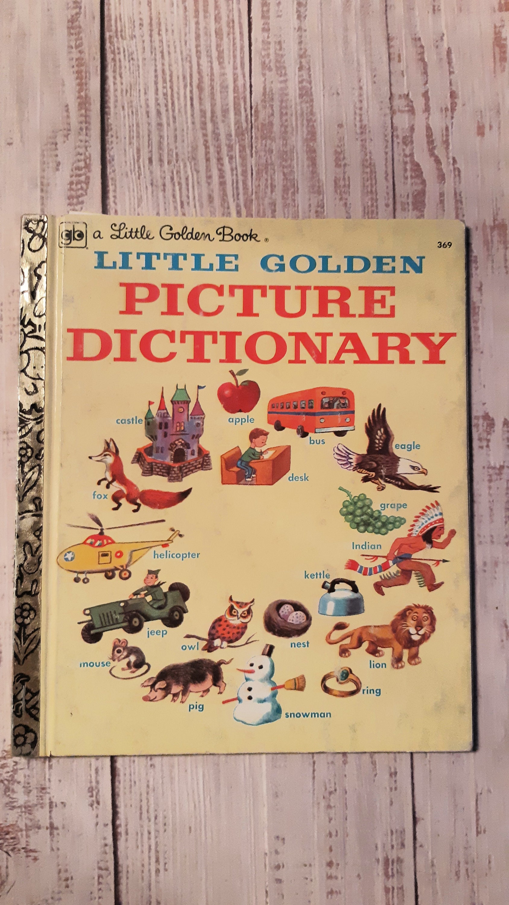 Vintage Little Golden Picture Dictionary Book 1977/ Vintage Dictionary ...