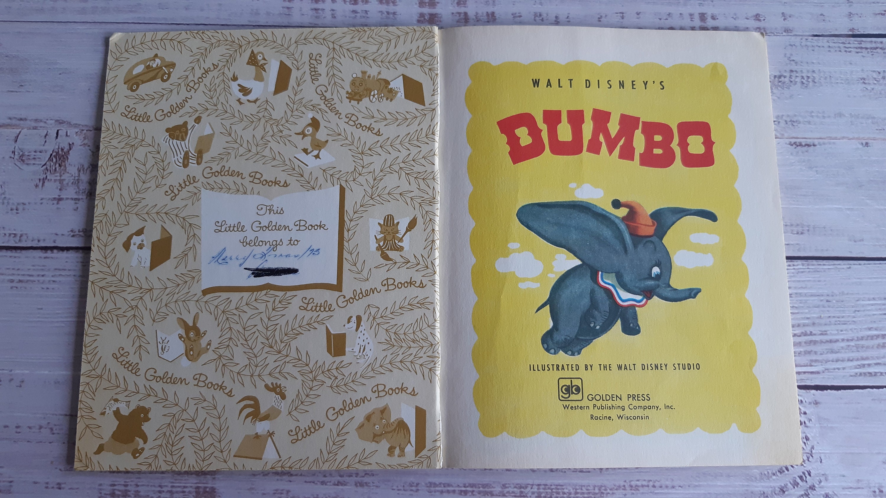 Walt Disney's Dumbo Little Golden Book / Little Golden - Etsy