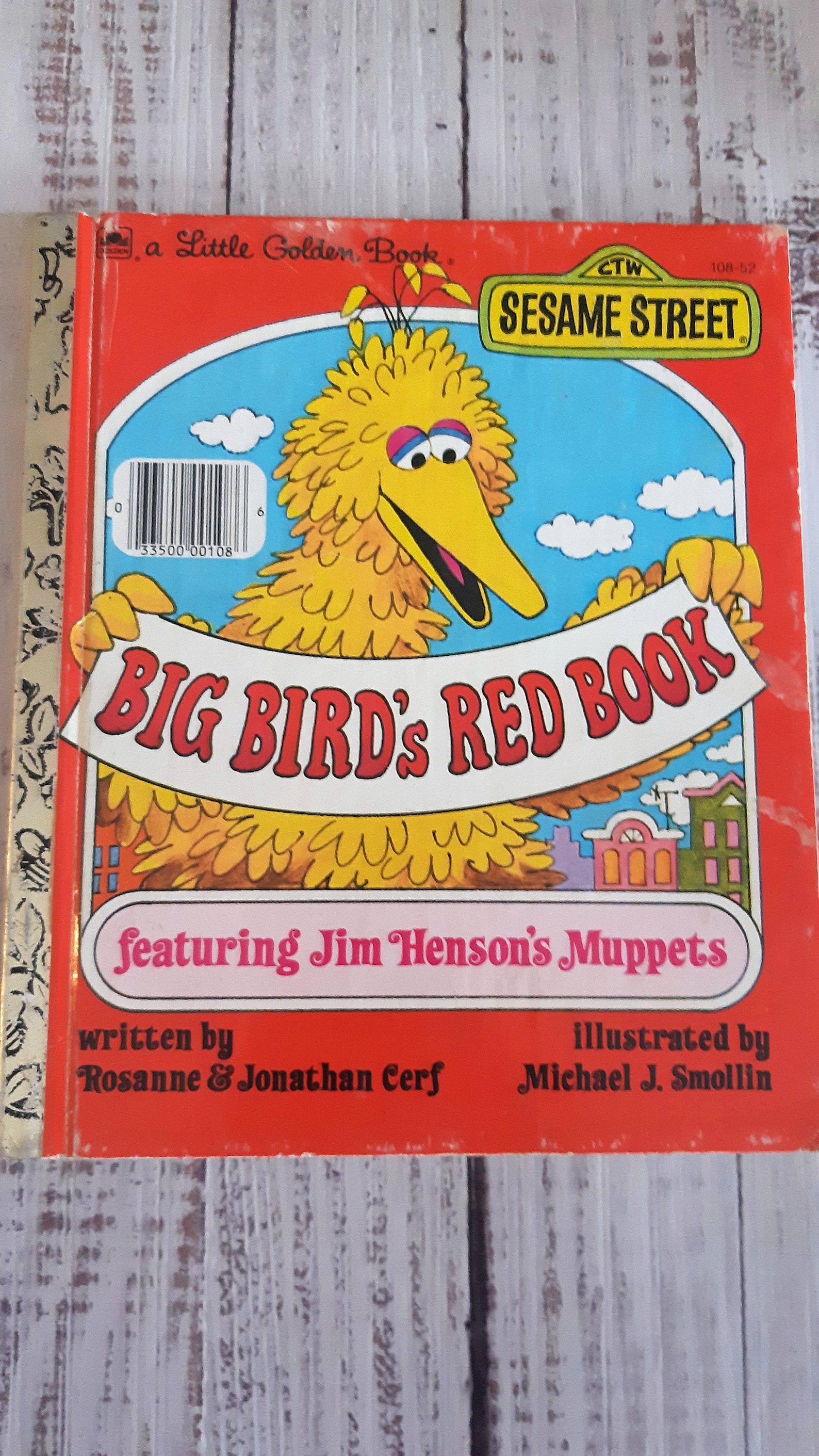 Sesame Street Big Bird's Red Book Little Golden Book / - Etsy