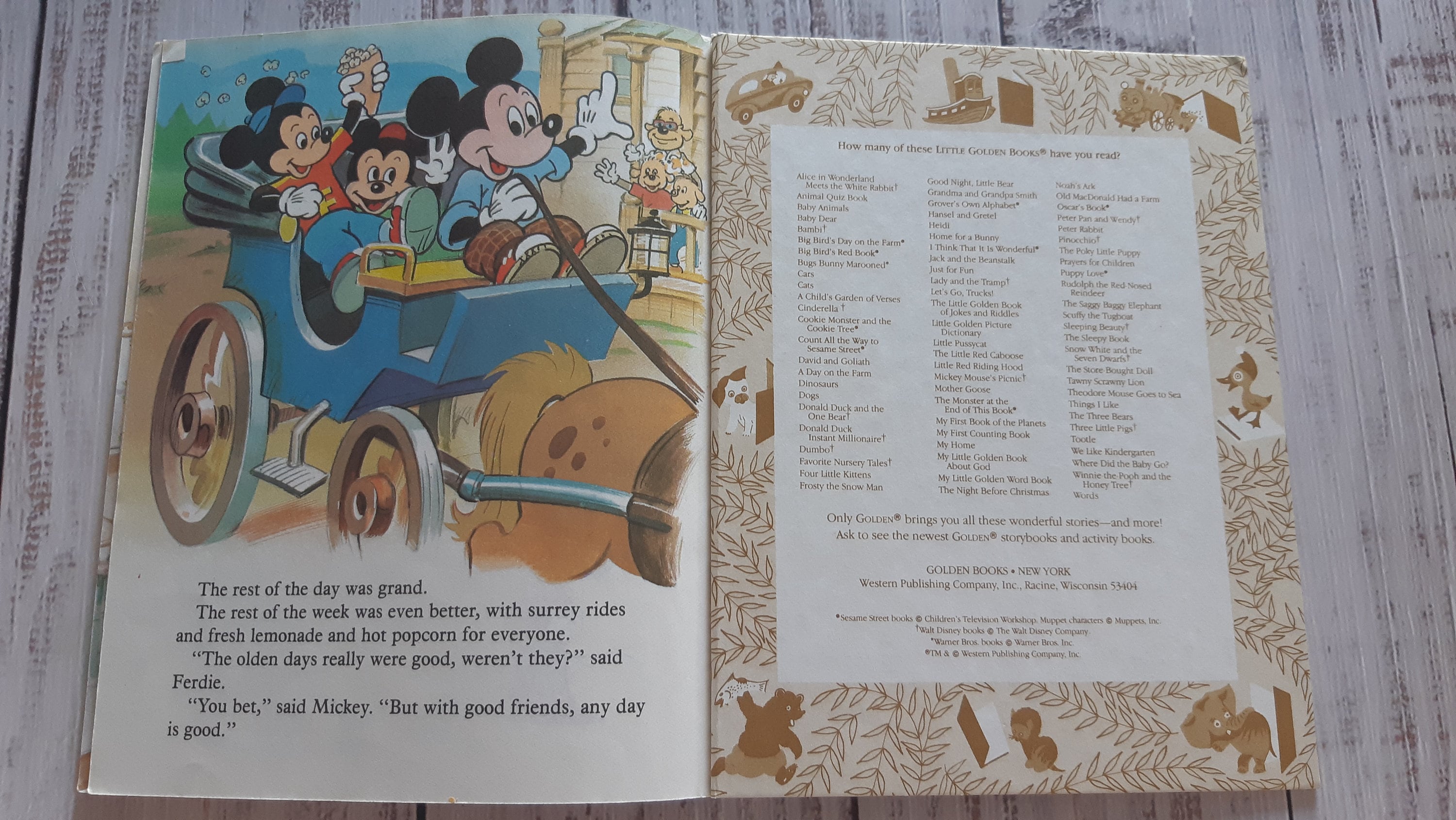 Mickey Mouse Little Golden Book/ Walt Disney Vintage Mickey - Etsy