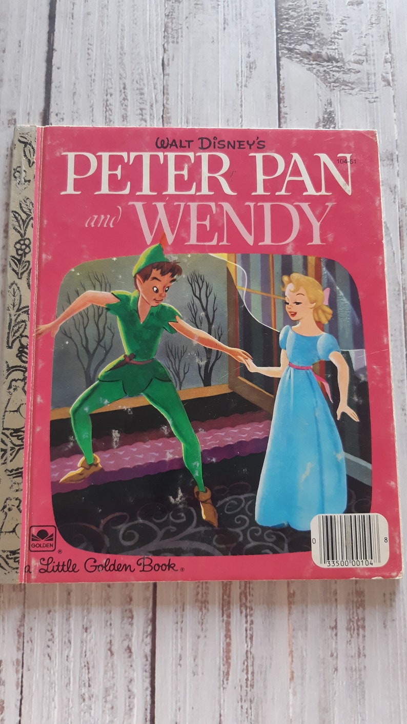 Peter Pan and Wendy Little Golden Book/ Vintage Walt Disney Peter Pan ...