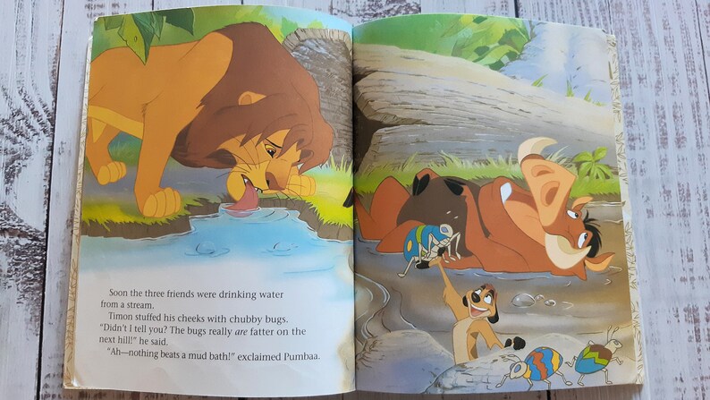 Disney's the Lion King Little Golden Book/ No Worries/ A New Story ...