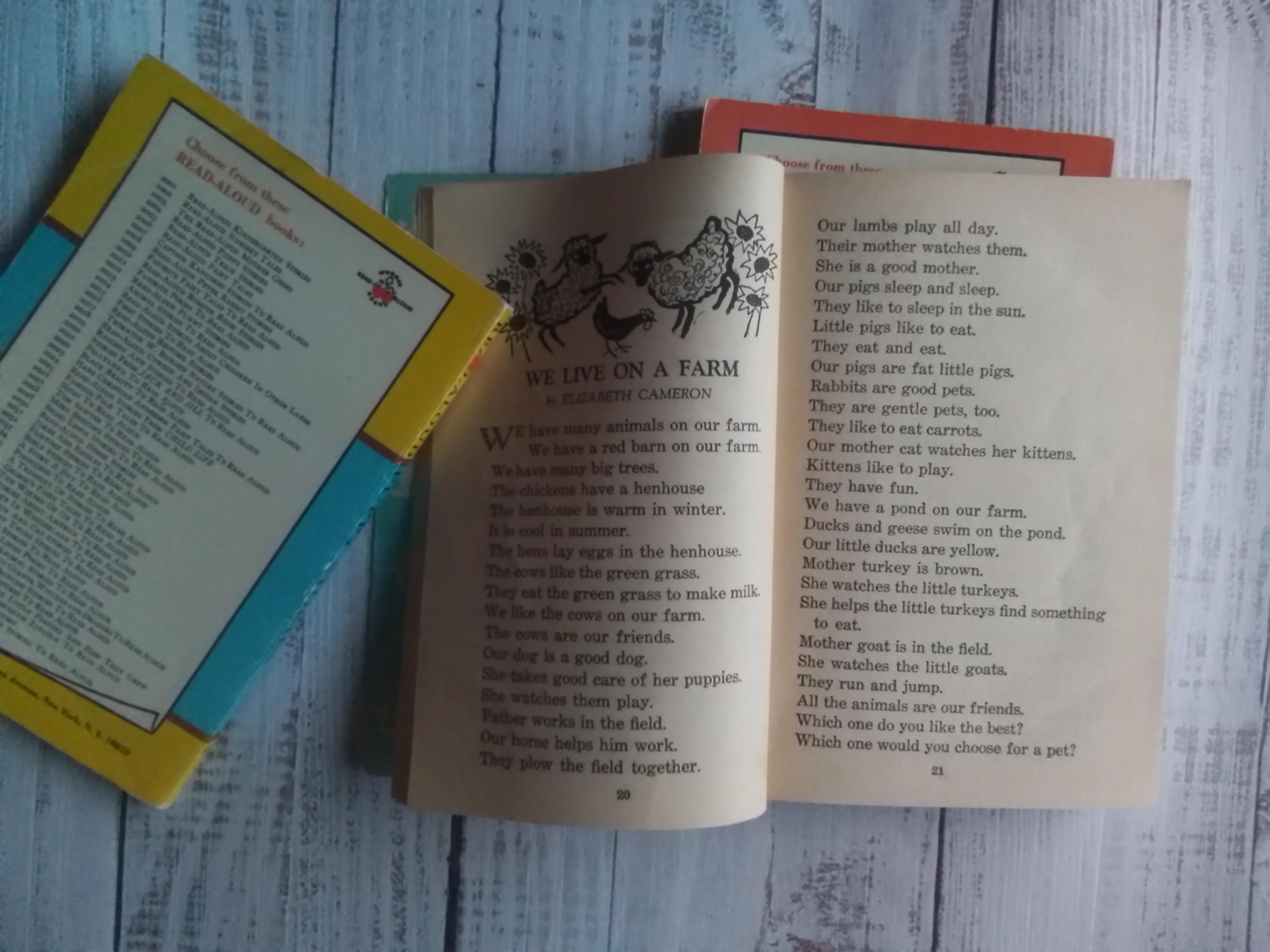Vintage Set Read Aloud Wonder Book Paperback/ Vintage First Readers ...
