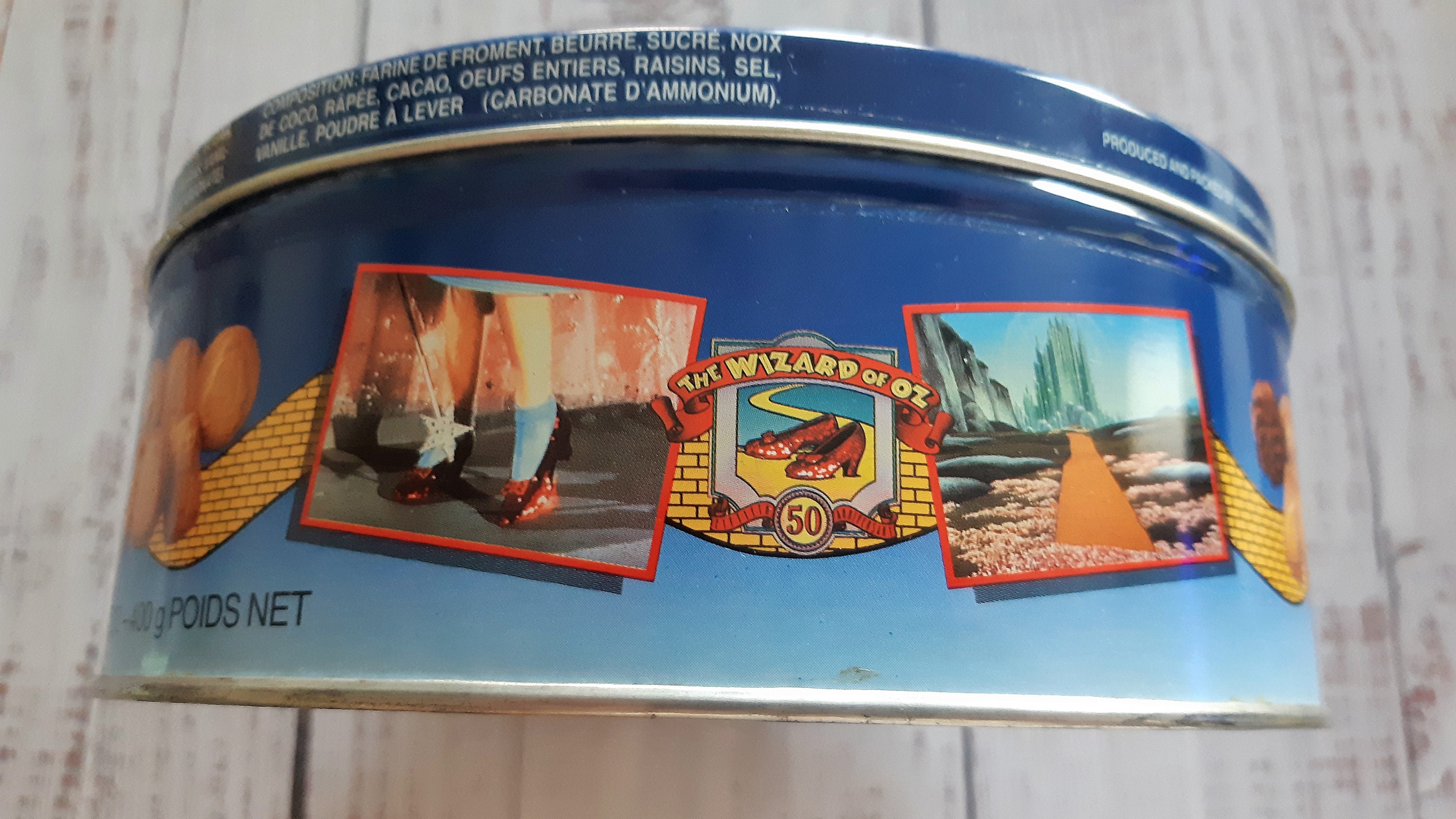 The Wizard of Oz 50th Anniversary Vintage Cookie Tin/ Vintage Cookie ...