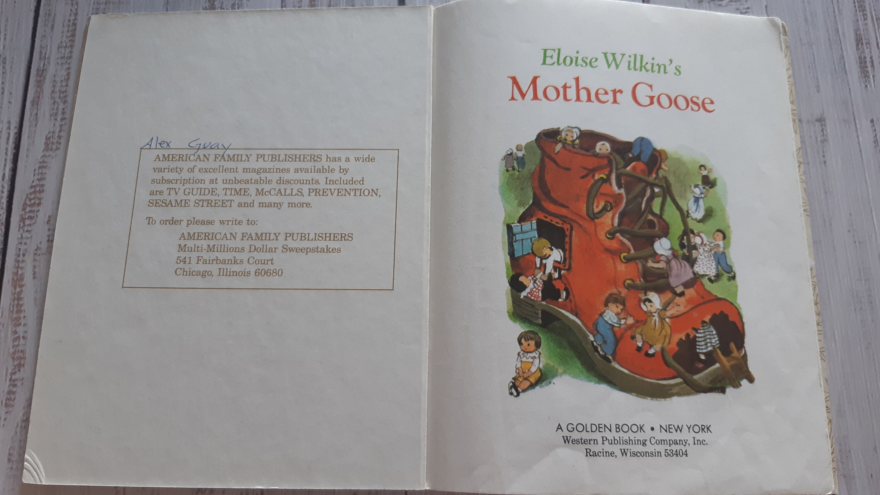Second Edition Mother Goose Little Golden Book 1961/ Vintage Mother ...