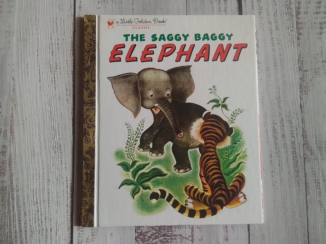 Vintage the Saggy Baggy Elephant Little Golden Hardcover Book/ Vintage ...