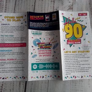 Vintage 90's Pop Culture Trivia Game / Vintage 90's Culture Party ...