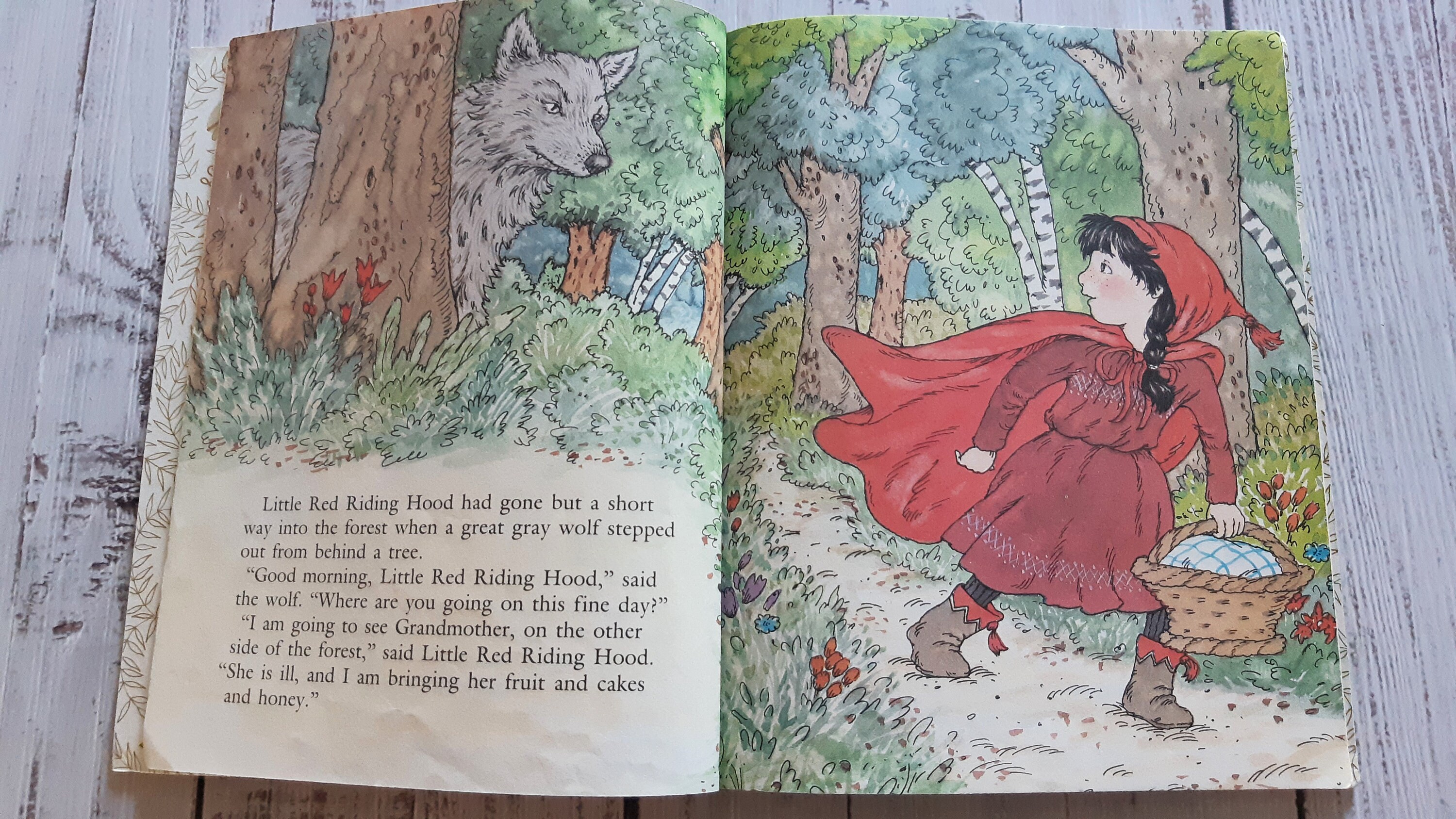Little Red Riding Hood Vintage Little Golden Book/ Little Red Riding ...