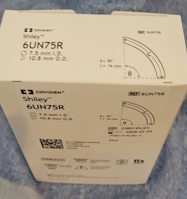 Shiley Covidien Adult Tracheostomy Tube Cuffless 6UN75R - Etsy