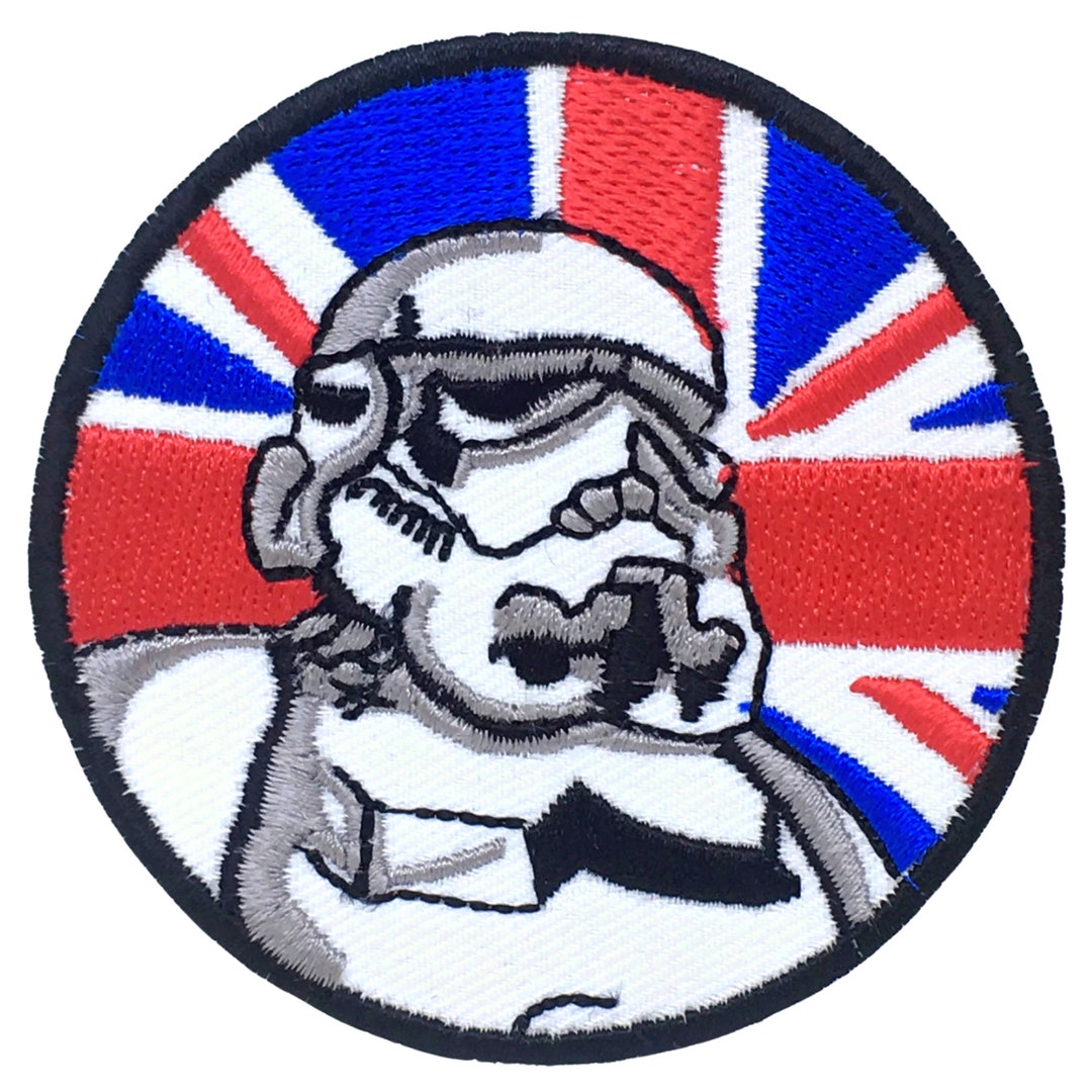 Imperial Storm Trooper Union Jack Star Wars Badge Iron on Sew - Etsy