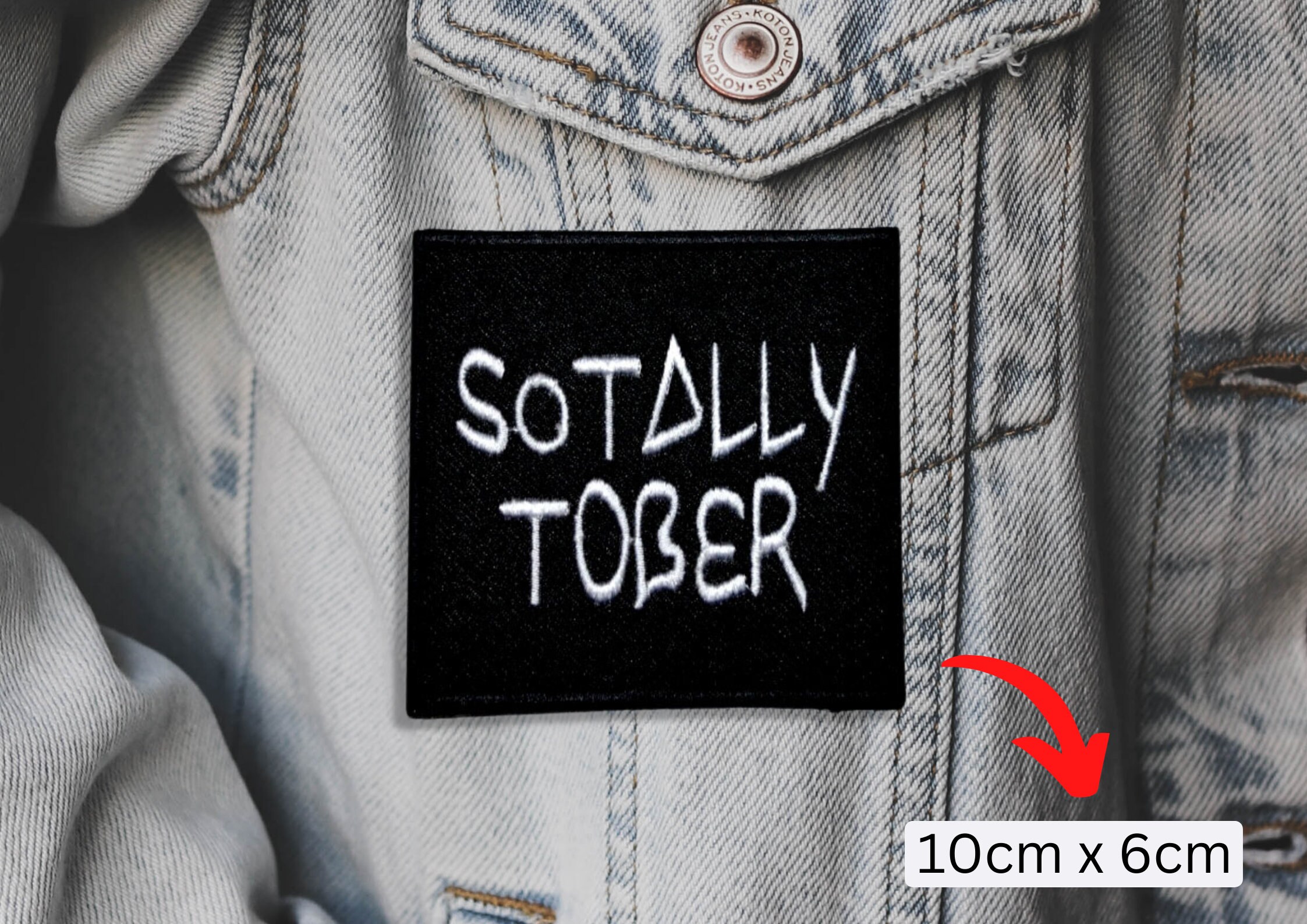 Sotally Tober totally Sober Biker Rider Badge Iron on Sew on - Etsy