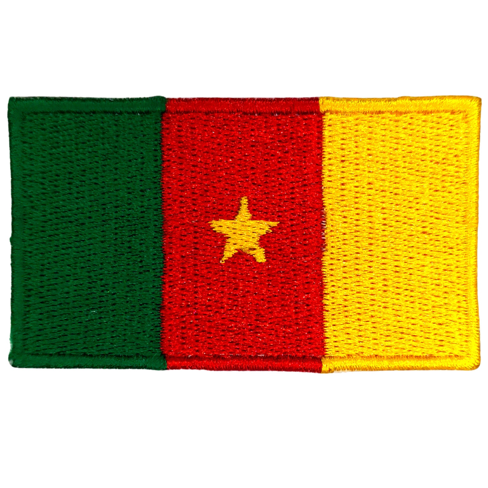 Cameroon National Country Flag Football World Cup Badge Iron on Sew on Embroidered Patch for ...