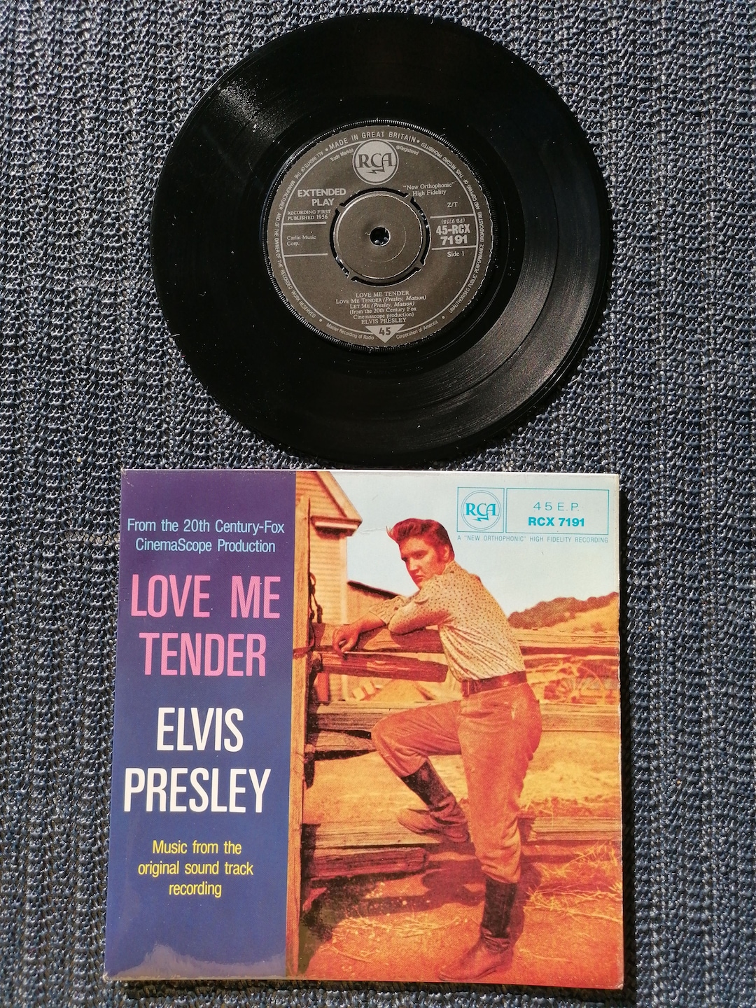 Elvis Presley , Vinyl, Love Me Tender (vinyl 7") 4 Tracks EP - Etsy