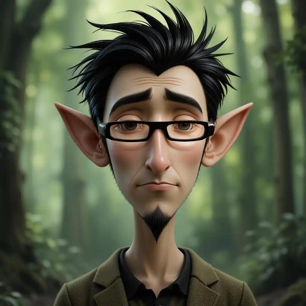 Custom Tim Burton Style Character Portrait - Digital Art Creation - Etsy